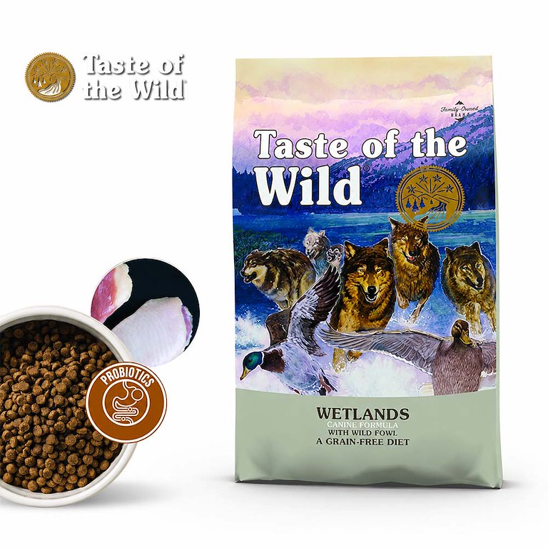 Taste od the Wild Adult Wetlands, Hrana za Pse - 2kg