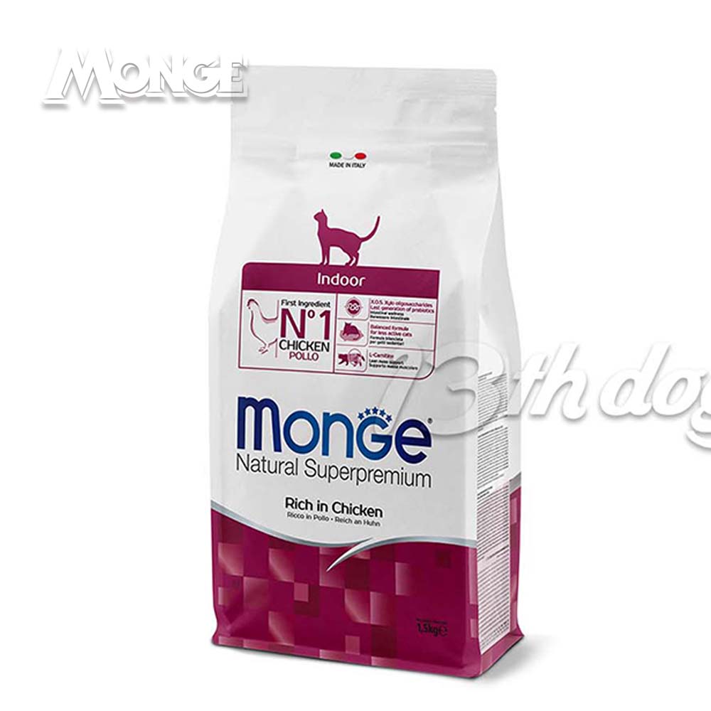 Monge Cat Indoor Hrana za Mačke, Rich in Chicken - 400g