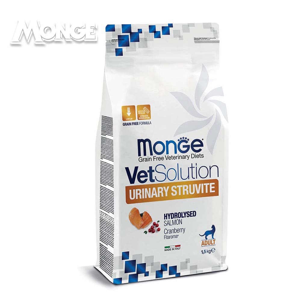 MONGE VetSolution URINARY STRUVITE , Veterinarska Dijeta za Mačke, - 1,5kg
