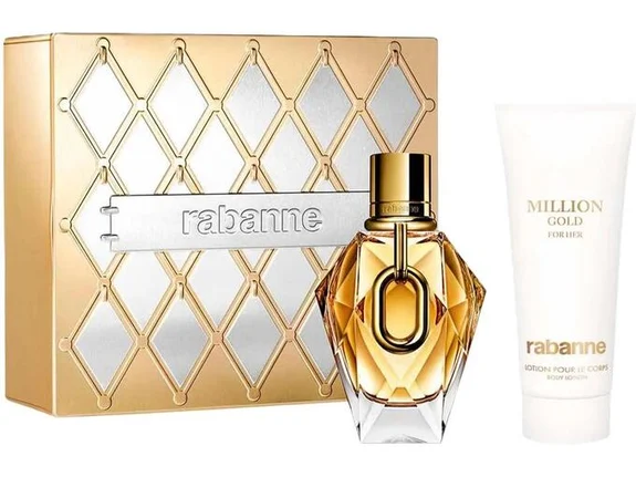 Paco Rabanne Lady Million Gold Set EDP 90ml + Body Lotion 100ml