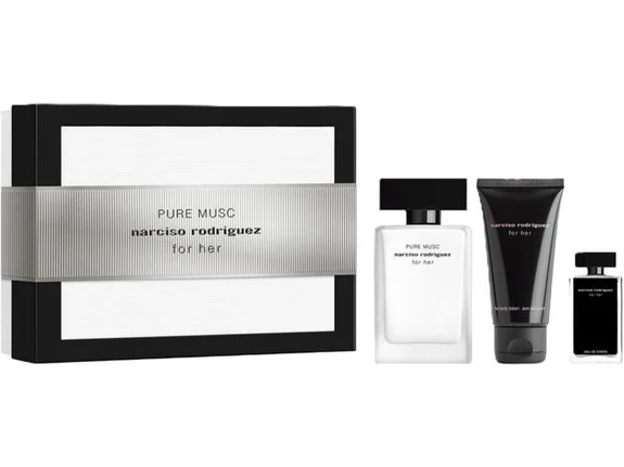 Narciso Rodriguez For Her Pure Musc Set EDP 50ml + Body Lotion 50ml + Shower Gel 50ml