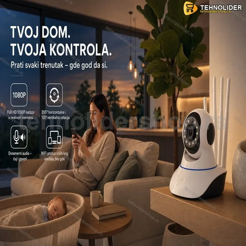 IP HD WIFI Audio Bezicna Kamera 1080P