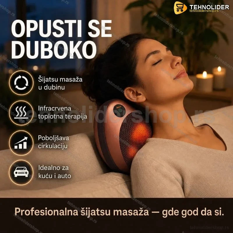 Genijalan SHIACU masazer za kucu ili kola