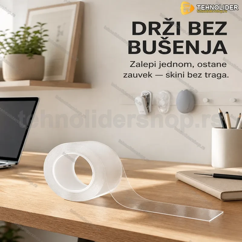 Magična silikonska lepljiva traka 1+1 GRATIS!