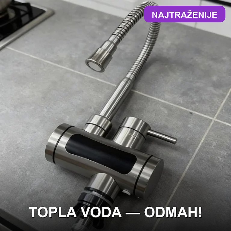 Slavina sa grejačem X320 INOX – Trenutno topla voda na sudoperi