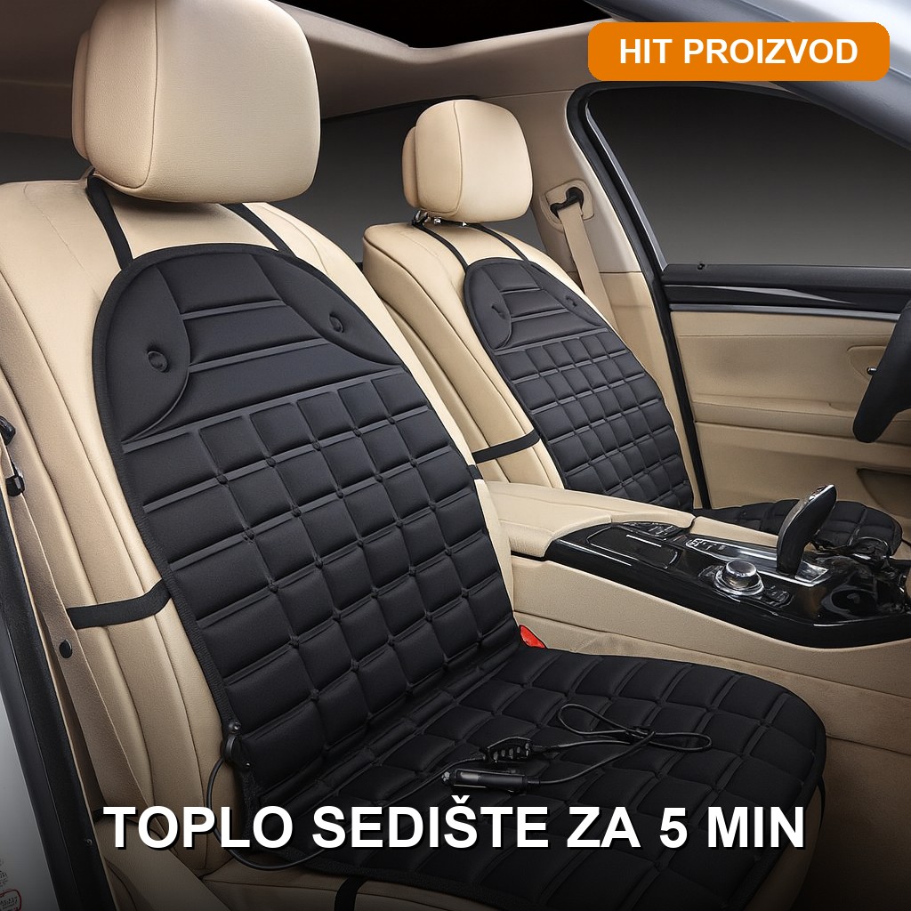 Grejač auto sedišta 12V – Presvlaka sa grejanjem za automobil