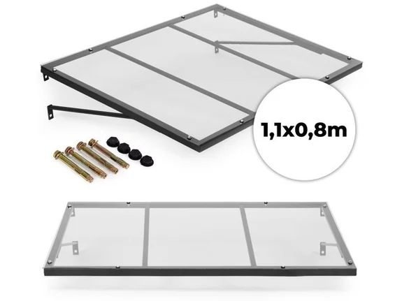 MultiGarden Nadstrešnica za ulazna vrata 113x80cm sa UV zaštitom AW-080
