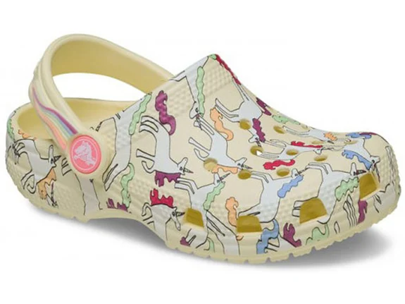 Crocs Sandale za devojčice Classic Unicorn Graphic Clog T