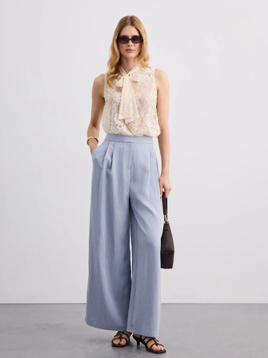 Wide leg pantalone