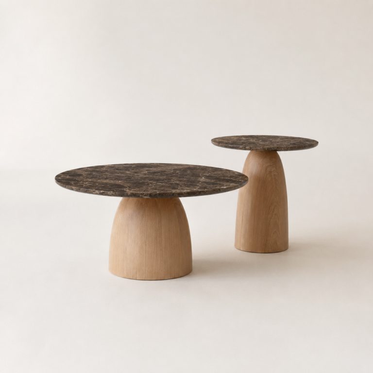 ZEN SET STOLOVA, MERMER & HRAST