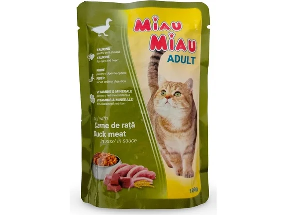 Miau Miau Hrana za mačke Pačetina 100 g