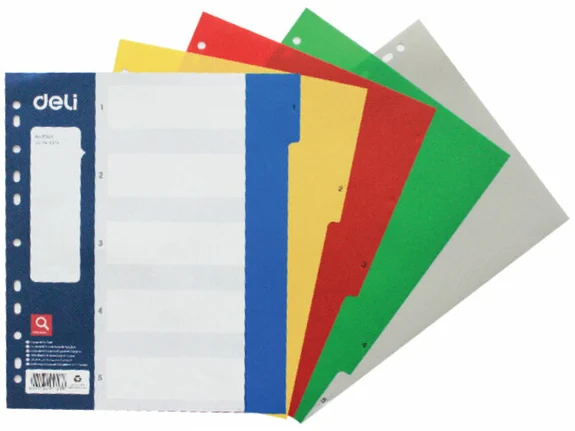 Deli Pregradni Index brojevi 1-10 - A4 895724