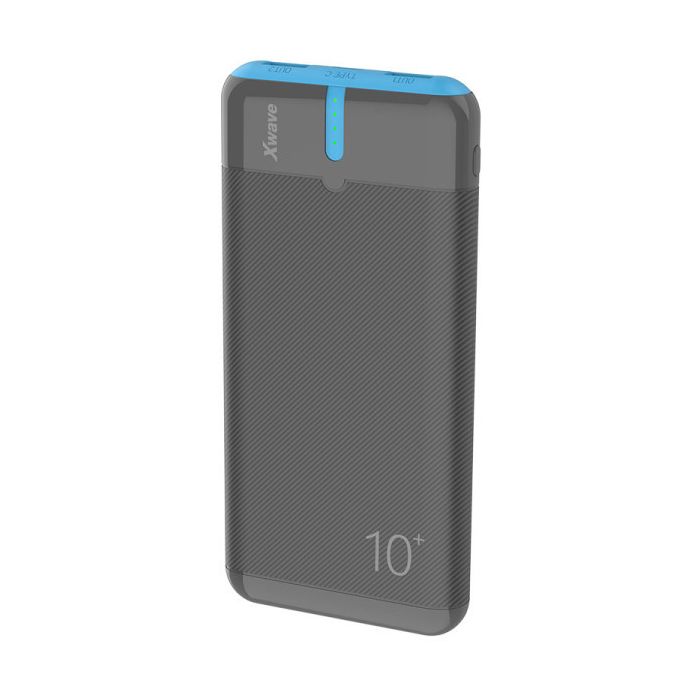 Xwave GoEnergy gray+blue Power bank eksterna baterija 10000mAh/2A/2 xUSB/Type-C (EnerGo)