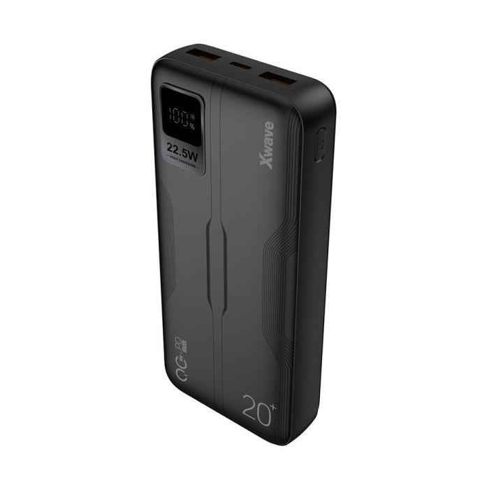 Xwave GoEnergy 20d black Power bank eksterna baterija 20000mAh/PD20W+QC3.0 22.5W/3A/2 xUSB/Type-C