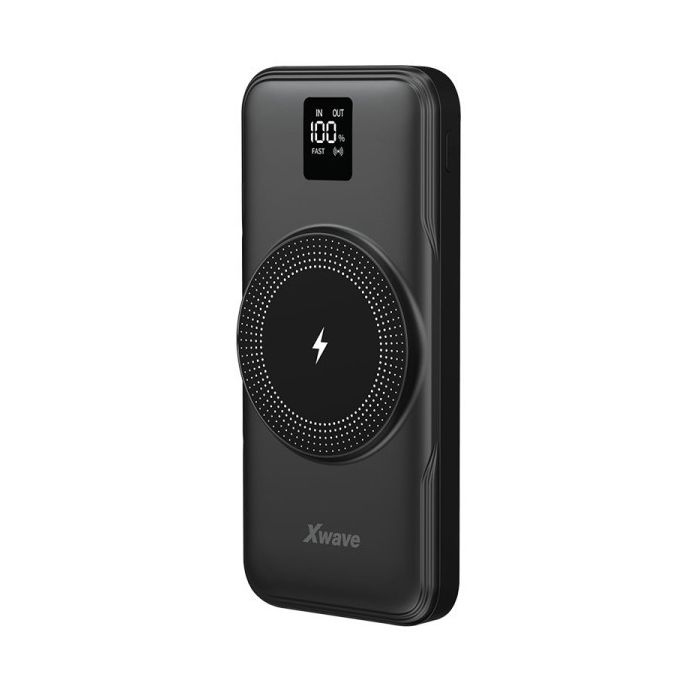 Xwave GoEnergy 10Wd black Power bank eksterna baterija 10000mAh/20W/15W wireless/PD/QC3.0