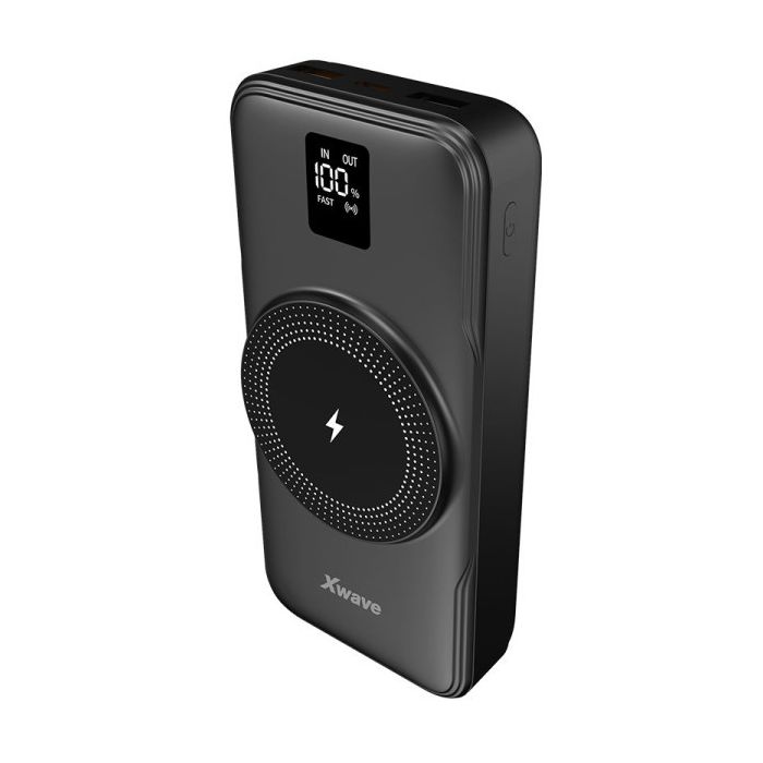 Xwave GoEnergy 20Wd black Power bank eksterna baterija 20000mAh/20W/15W wireless/PD/QC3.0