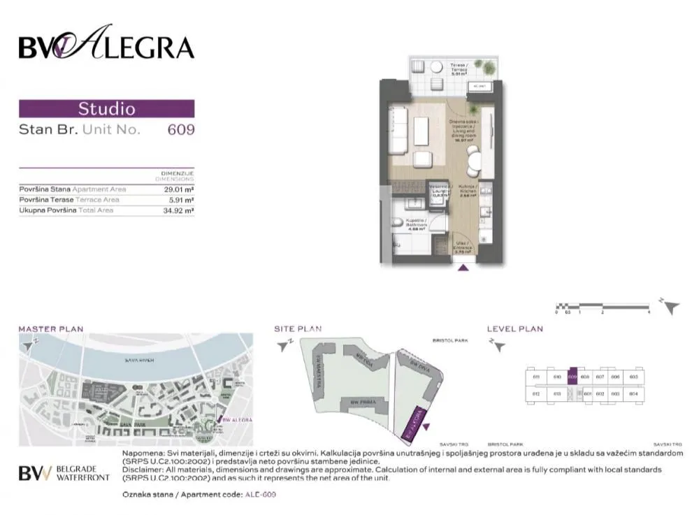 Prodaja, jednosoban stan, 35m², Savski Venac, Beograd