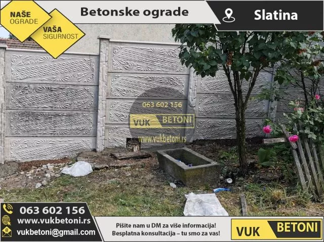 BETONSKE OGRADE - PROJEKAT 24