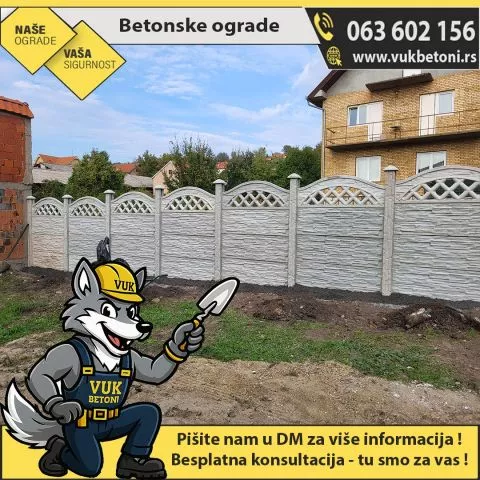 BETONSKE OGRADE - PROJEKAT 22