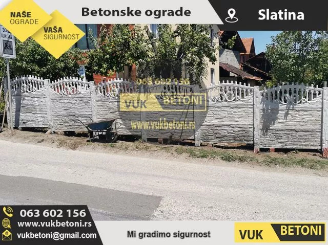 BETONSKE OGRADE - PROJEKAT 90