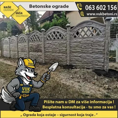 BETONSKE OGRADE - PROJEKAT 4