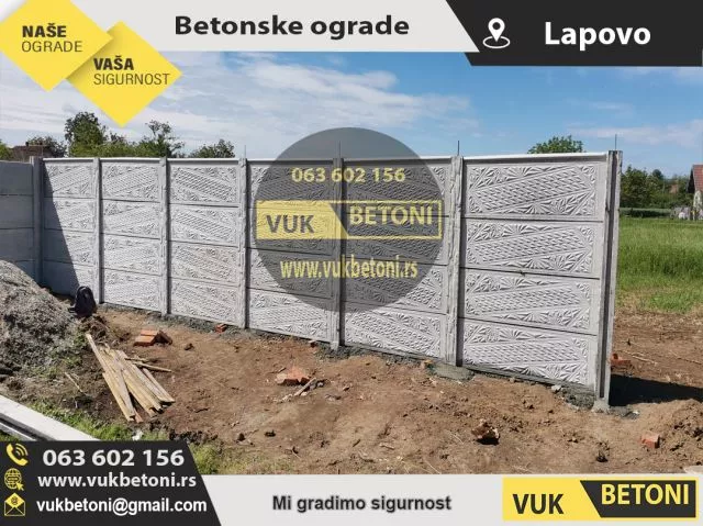 BETONSKA OGRADA - PROJEKAT 87