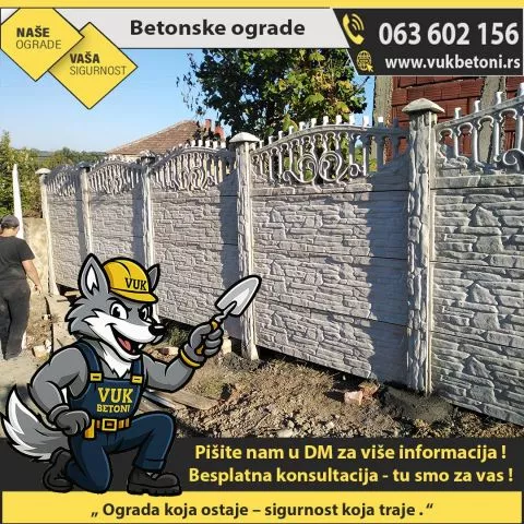BETONSKE OGRADE - PROJEKAT 3
