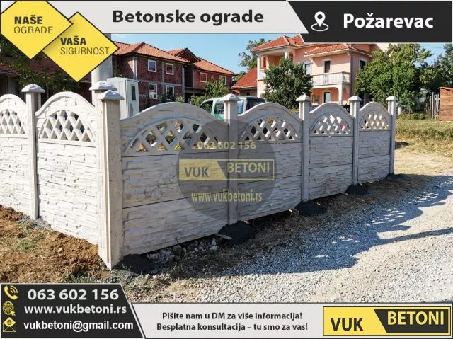 BETONSKE OGRADE - PROJEKAT 39
