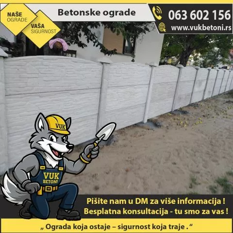 BETONSKE OGRADE - PROJEKAT 6