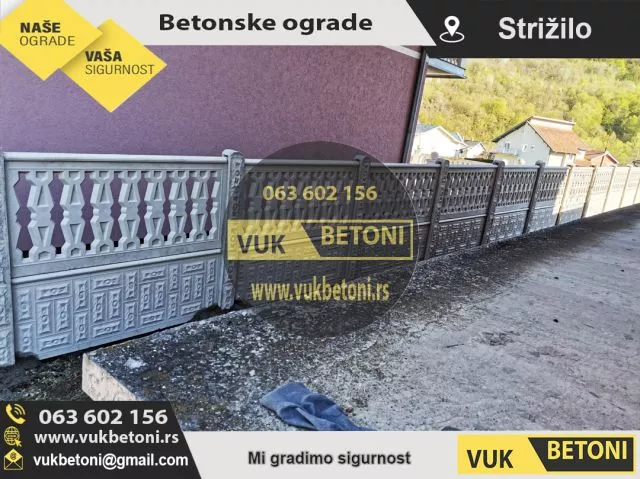 BETONSKE OGRADE - PROJEKAT 92