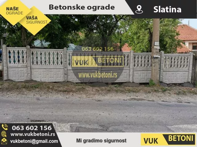 BETONSKE OGRADE - PROJEKAT 61