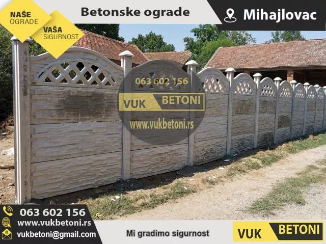 BETONSKE OGRADE - PROJEKAT 60