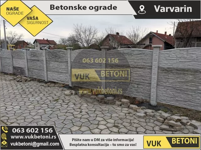 BETONSKE OGRADE - PROJEKAT 35