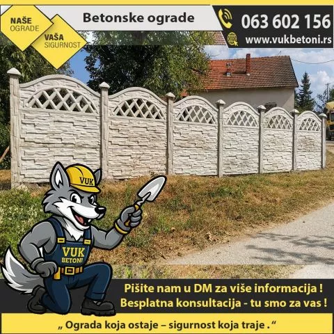 BETONSKE OGRADE - PROJEKAT 9