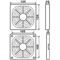 MREŽICE ZA VENTILATOR 120 PLASTIČNA