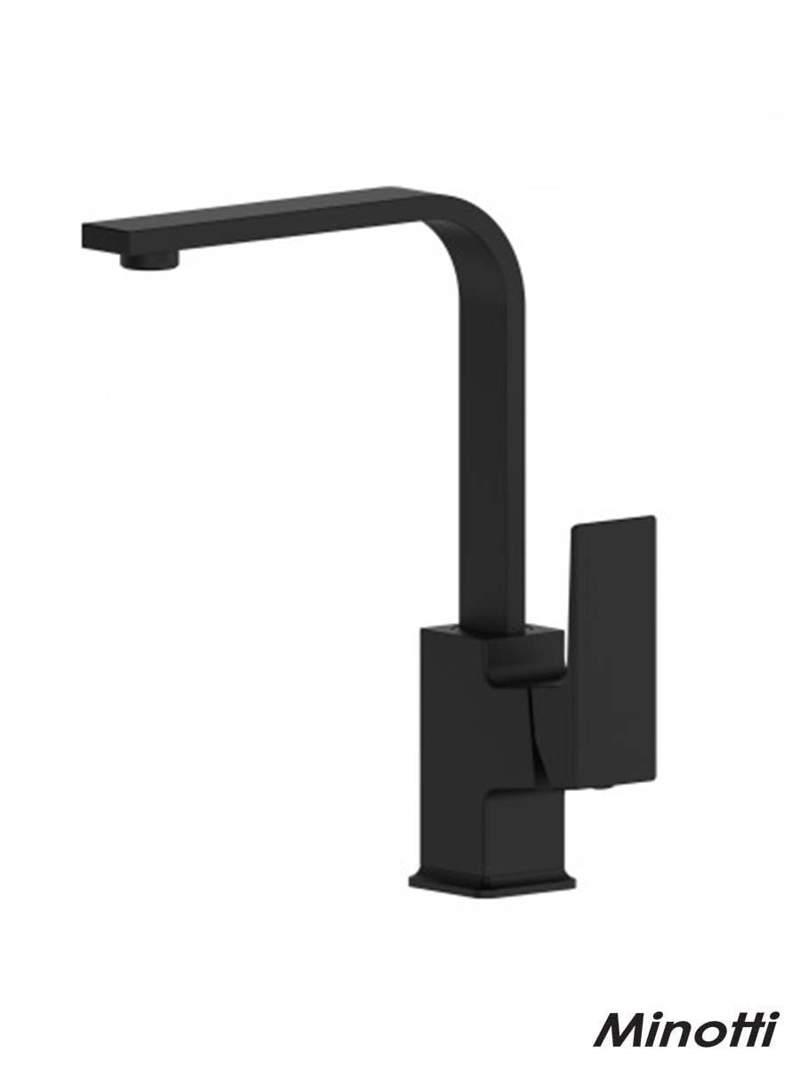 Baterija za sudoperu mat crna Minotti Quadra New 1518-3B