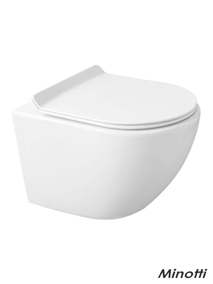 Wc šolja rimless Optimo sa bide funkcijom i wc daskom Minotti