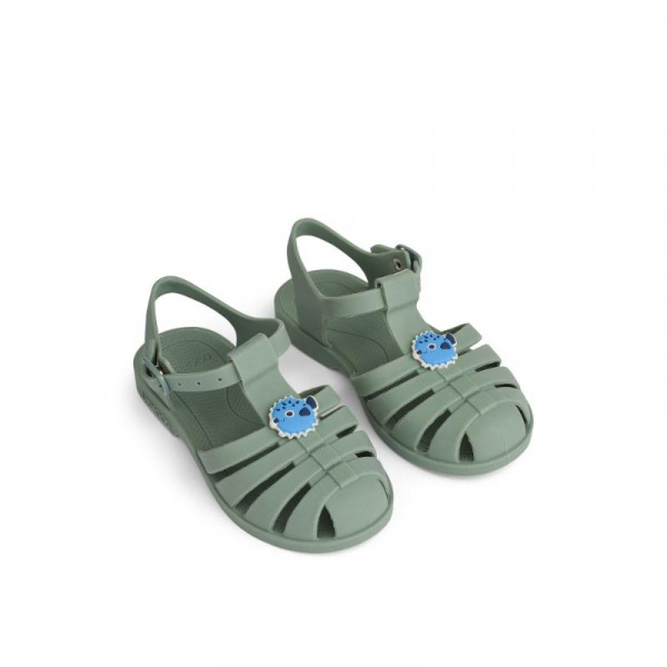 Liewood sandale Bre sa ukrasom,Puffer/peppermint