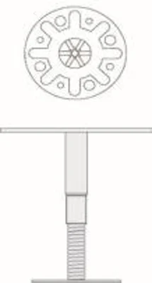 Threaded head support M12 S