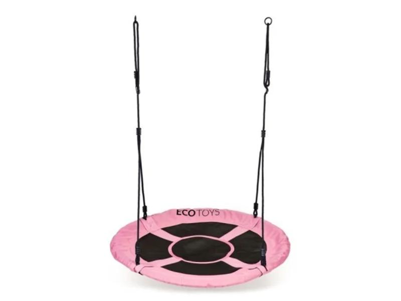 ECO TOYS BAŠTENSKA LJULJAŠKA 100 CM, ROZE