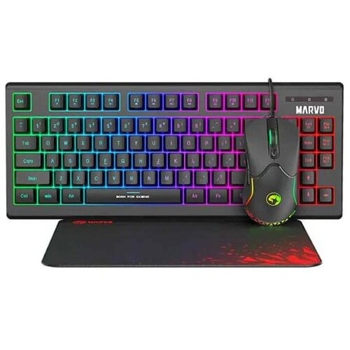 Tastatura +mis+podloga USB MARVO LOOT 30 CM310 set crni