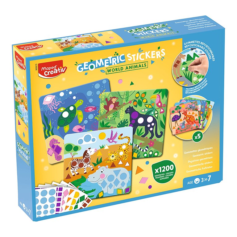 MAPED CREATIV SET GEOMETRIJA ŽIVOTINJA