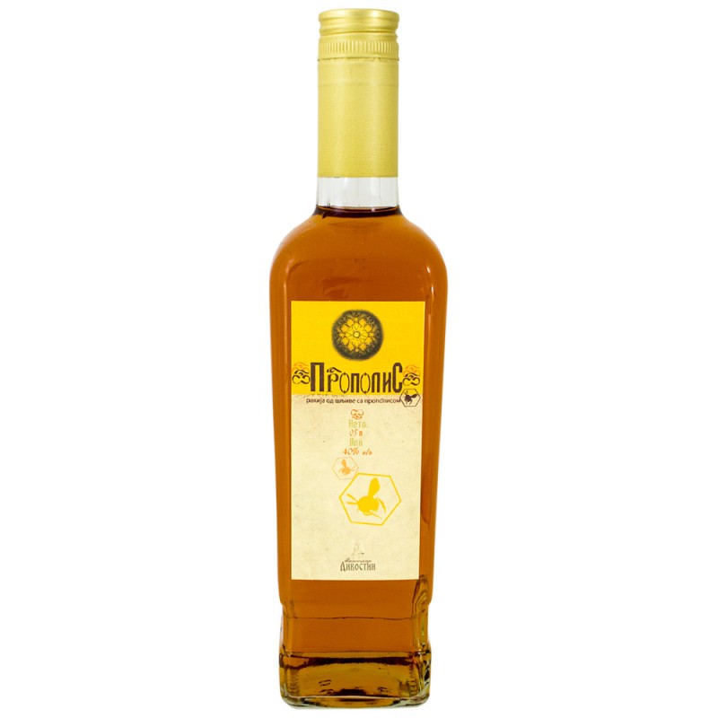 Rakija propolis 0.5 l, 40% vol.