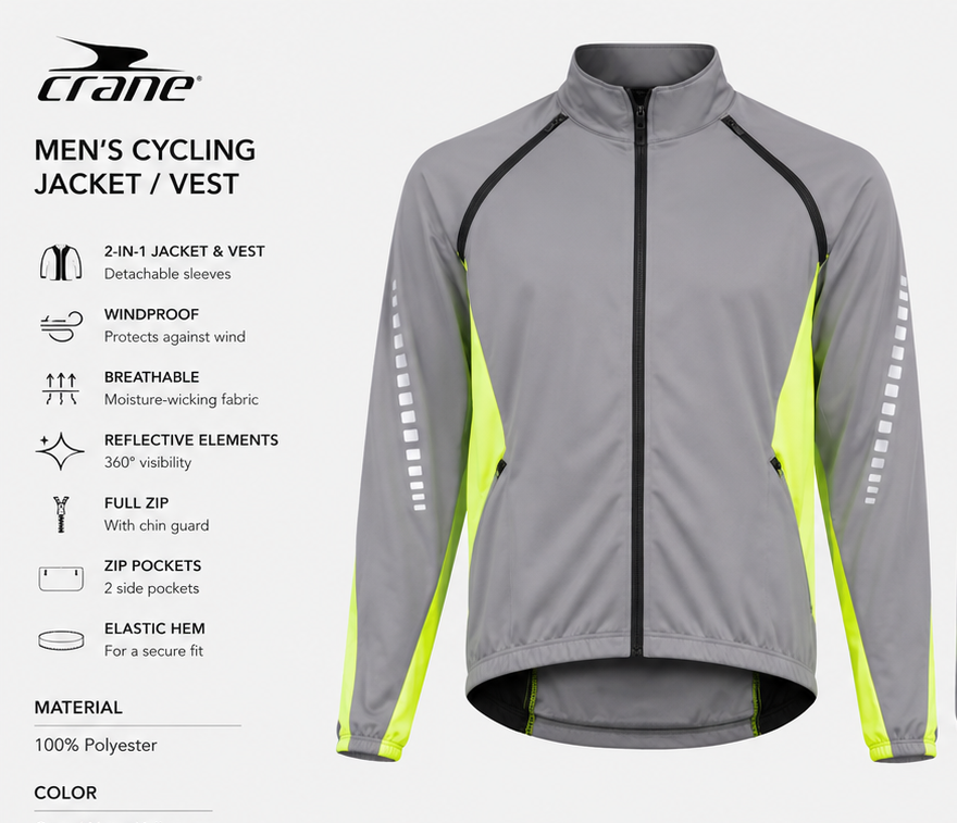 Crane jakna prsluk softshell
