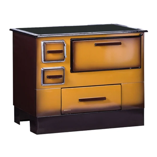 Šporet na čvrsto gorivo 55 Deluxe R ECO Braon Desni Alfa Plam 13980