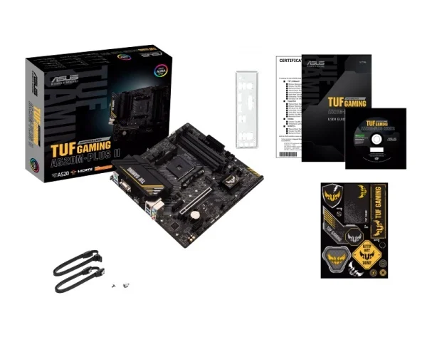 Matična ploča Asus TUF Gaming A520M-PLUS II, AM4, DDR4, mATX