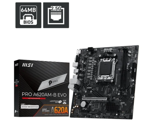Matična ploča PRO A620AM-B EVO MSI AMD AM5 DDR5