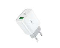 Strujni GaN punjač WeKome WP-U53, 20W, 2 porta, beli