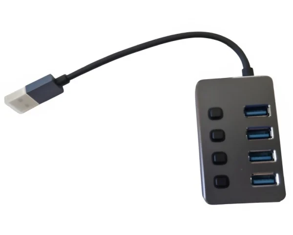 USB 3.0 hub E-Green sa 4 porta i prekidačima