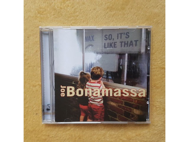 Joe Bonamassa So, It`s Like That (2002) CD